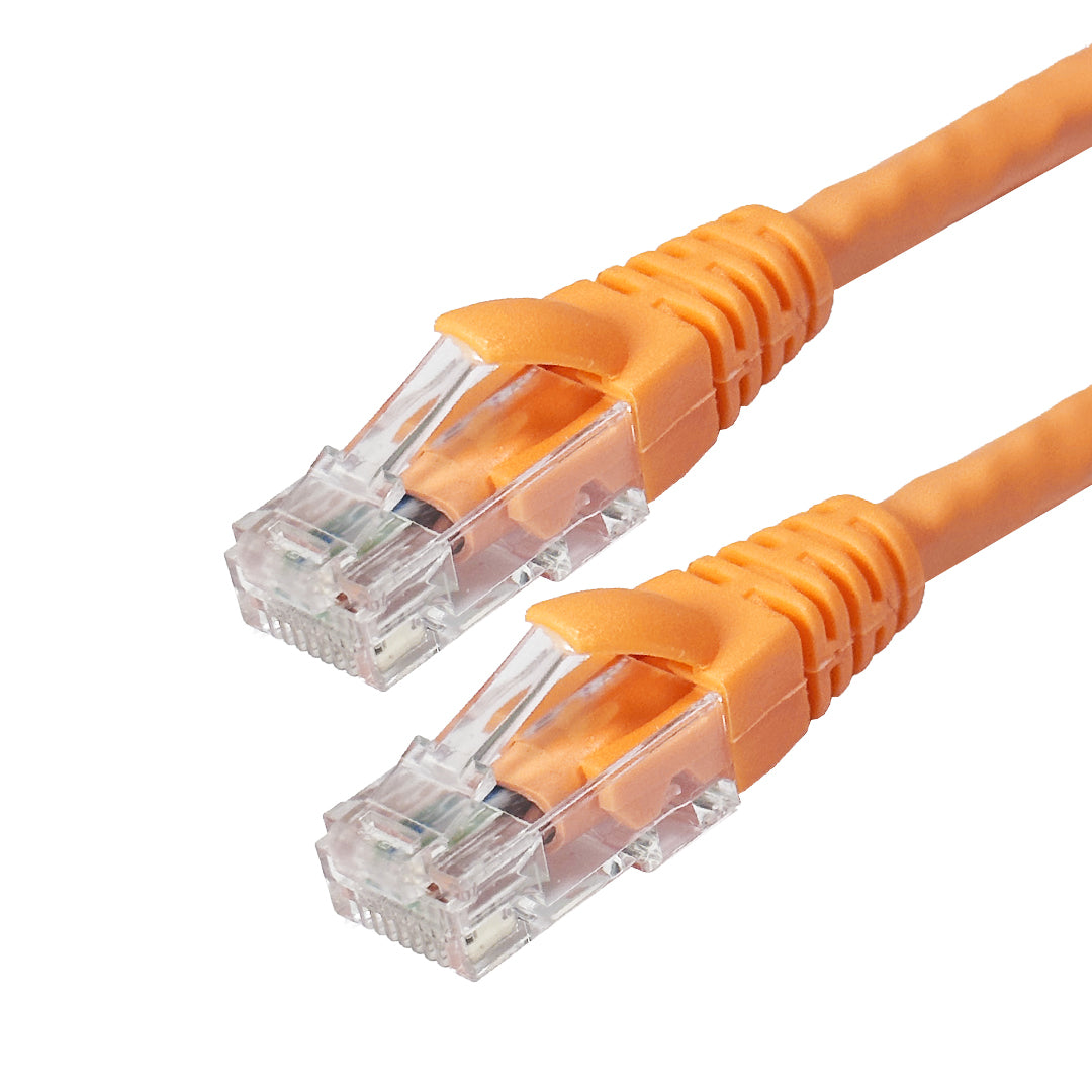 RJ45 Cat6 Plenum UTP Solid Patch Cable - CMP/FT6 - Orange