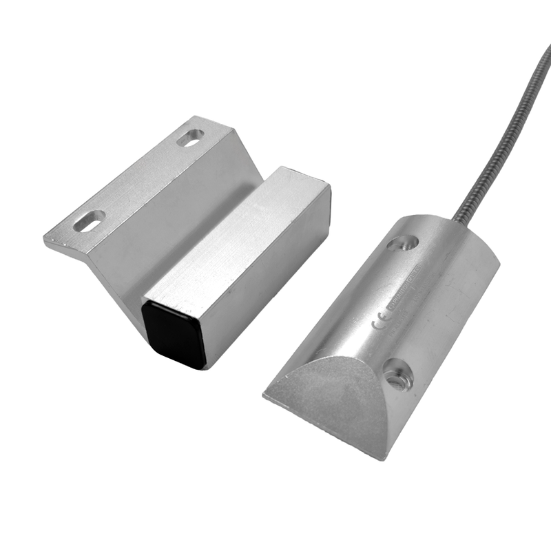 Armored Overhead Magnetic Contact Sensor with Z Bracket for Alarm Syst
