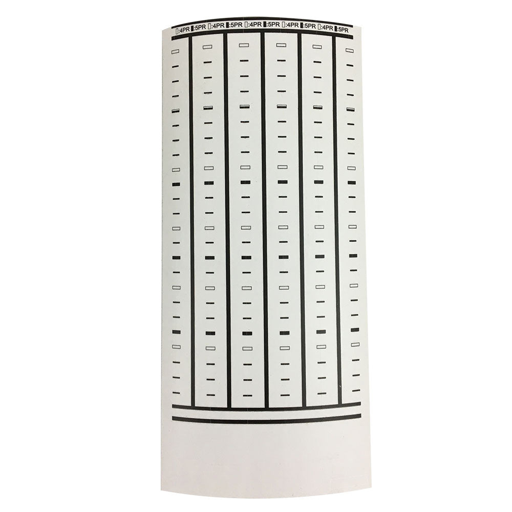 BIX ID labels for bix strip