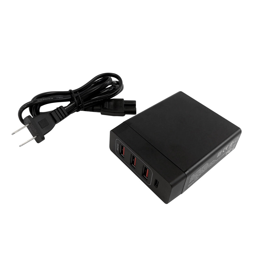 USB 72W Wall Charger with USB Type-C PD (Power Delivery) & 3 USB Type-