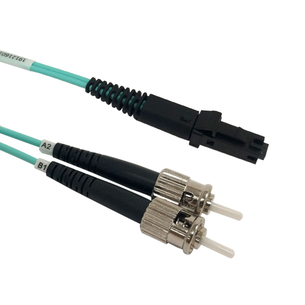 OM3 Multimode Duplex MTRJ/ST 50 Micron - Fiber Optic Patch Cable - 2mm