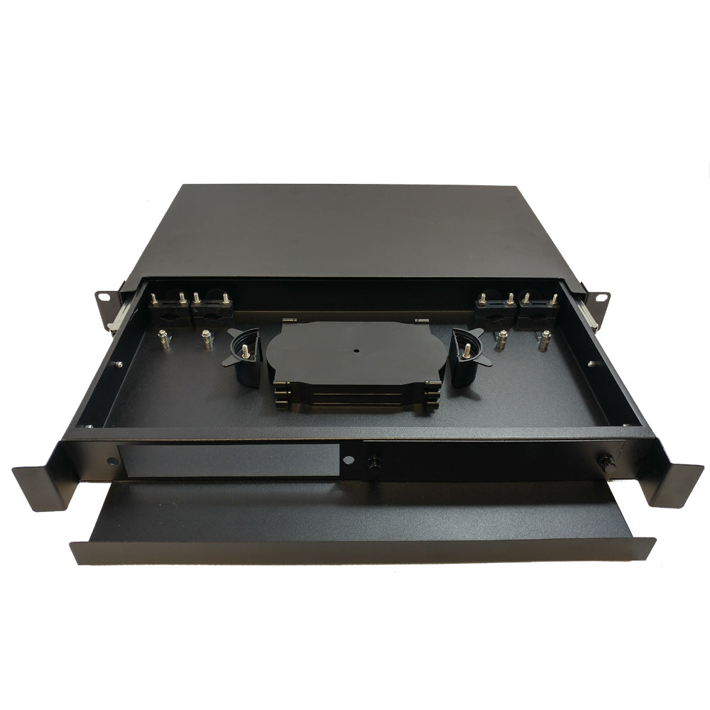 1U 19" Rackmount FDU with Slide Out (holds 2 panels) (Non-LGX) - Black
