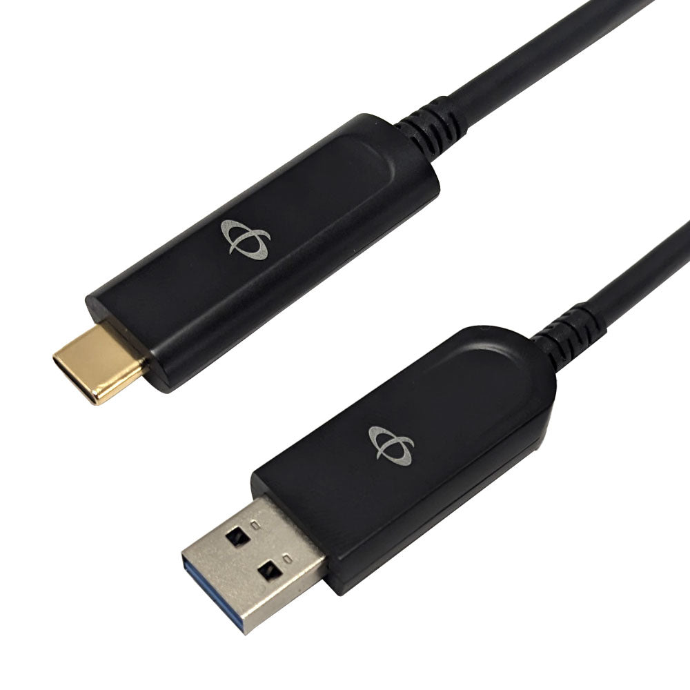 USB 3.1 AOC Type-C Male to Type-A Male Cable 10G Data Only - CMP - Bla