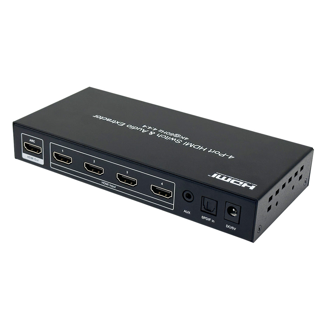 4-Port HDMI Switch 4Kx2K@60Hz - HDMI 2.0 -YUV4:4:4 -ARC CEC HDR - IR C