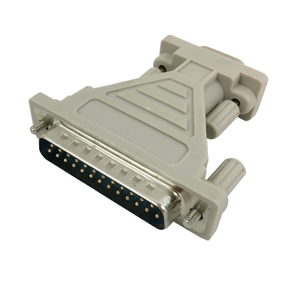DB9 Male to DB25 Male Serial Adapter
