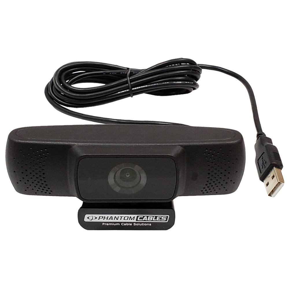 Phantom Cables Webcam 1920x1080p @30fps with Microphone - USB 2.0 6ft