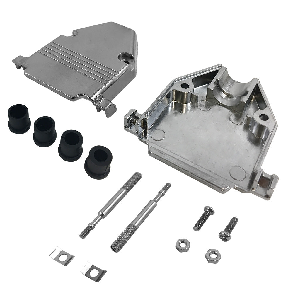 DB25 Metal Cover Kit with Thumbscrews and Grommets - Fits 4mm to 10mm