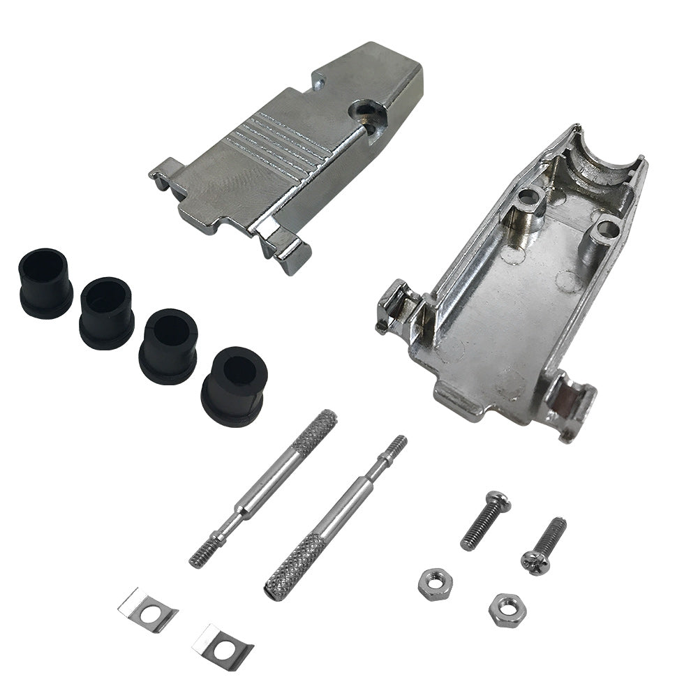 DB9 Metal Cover Kit with Thumbscrews and Grommets - Fits 4mm to 10mm C