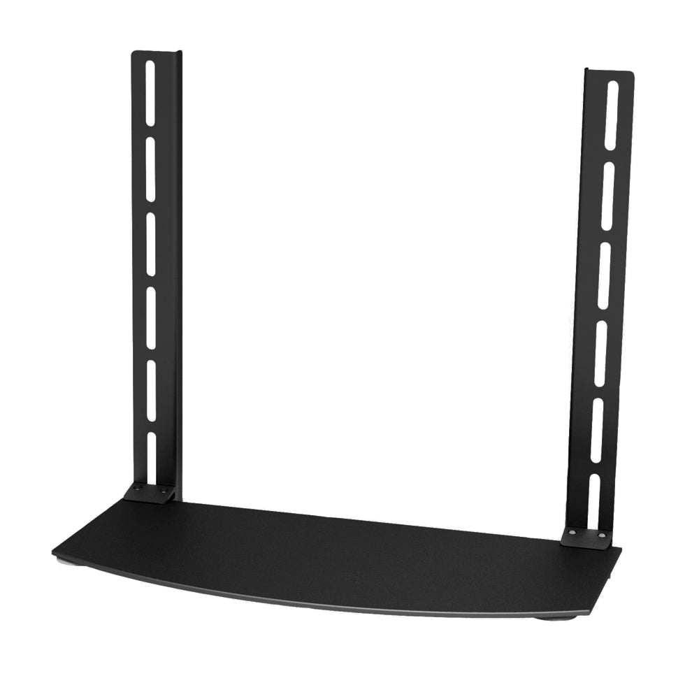 Media Player TV/Bracket Mount Shelf, Glass - Black