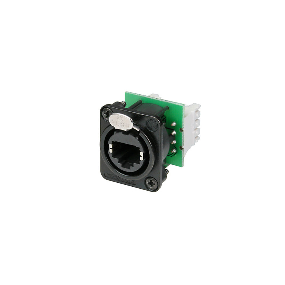 Neutrik Female Ethercon RJ45 Receptacle - 110 Punch Down - Black
