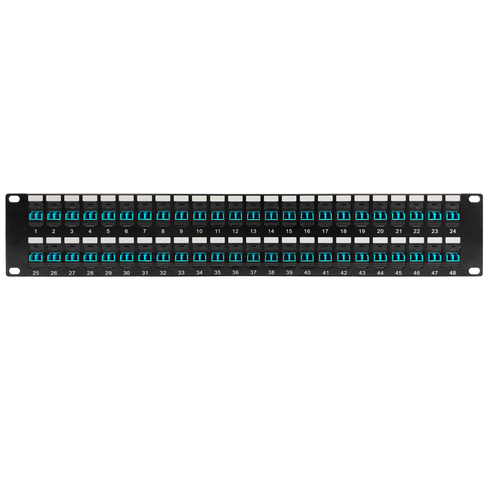 48 Port LC/LC Multimode 50u OM3/4 Duplex Patch Panel - 19" Rackmount 2