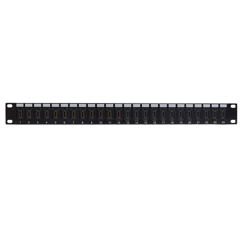 24-Port HDMI patch panel, 19 inch rackmount 1U
