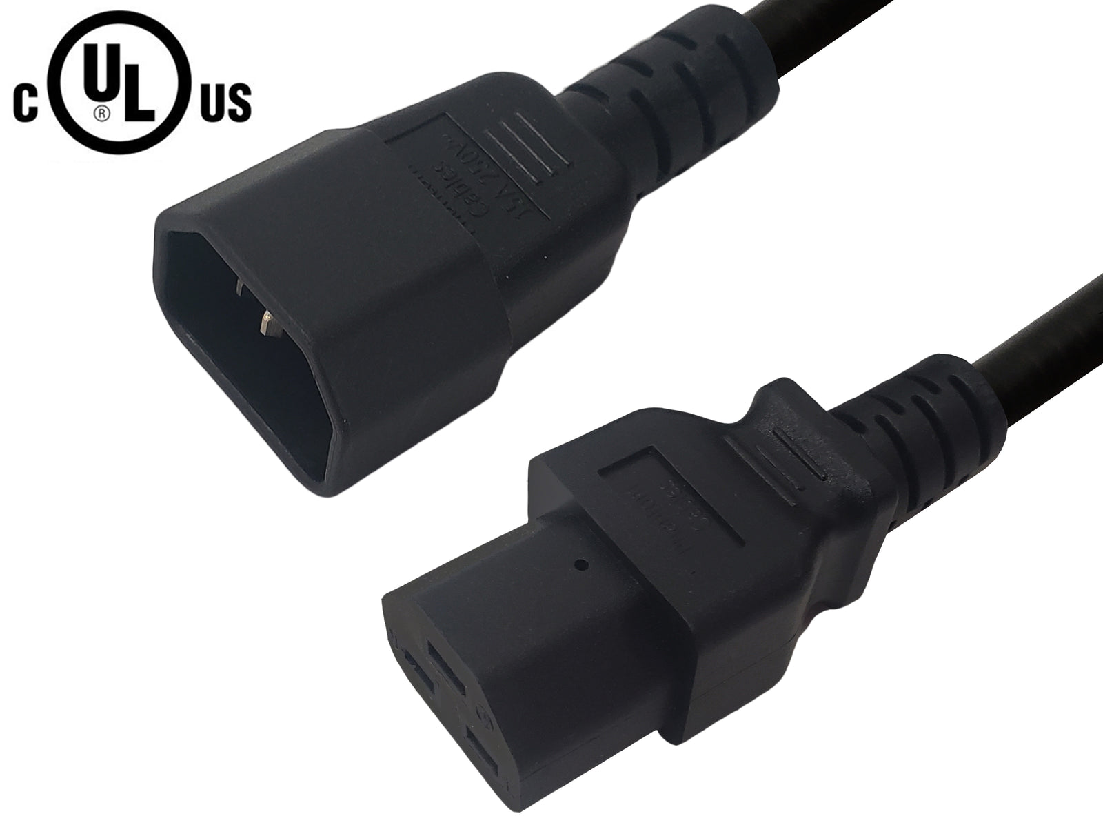 IEC C14 to IEC C21 Power Cable - SJT Jacket