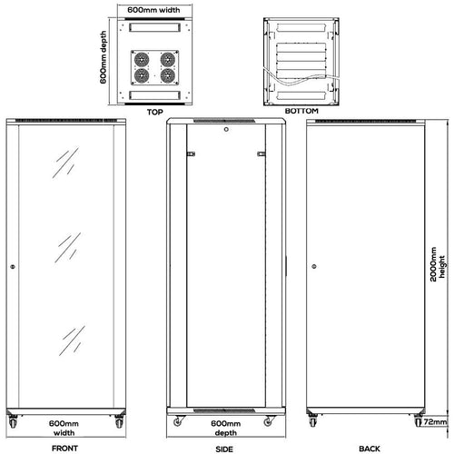 42u Rack Cabinet Dimensions | Cabinets Matttroy