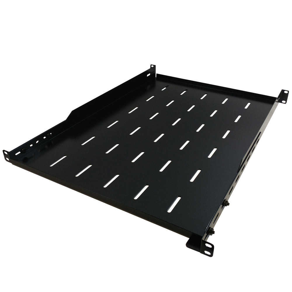 19 inch 4-post Mount Vented Shelf - 1U, Adjusts from 25 to 35 inch Dee