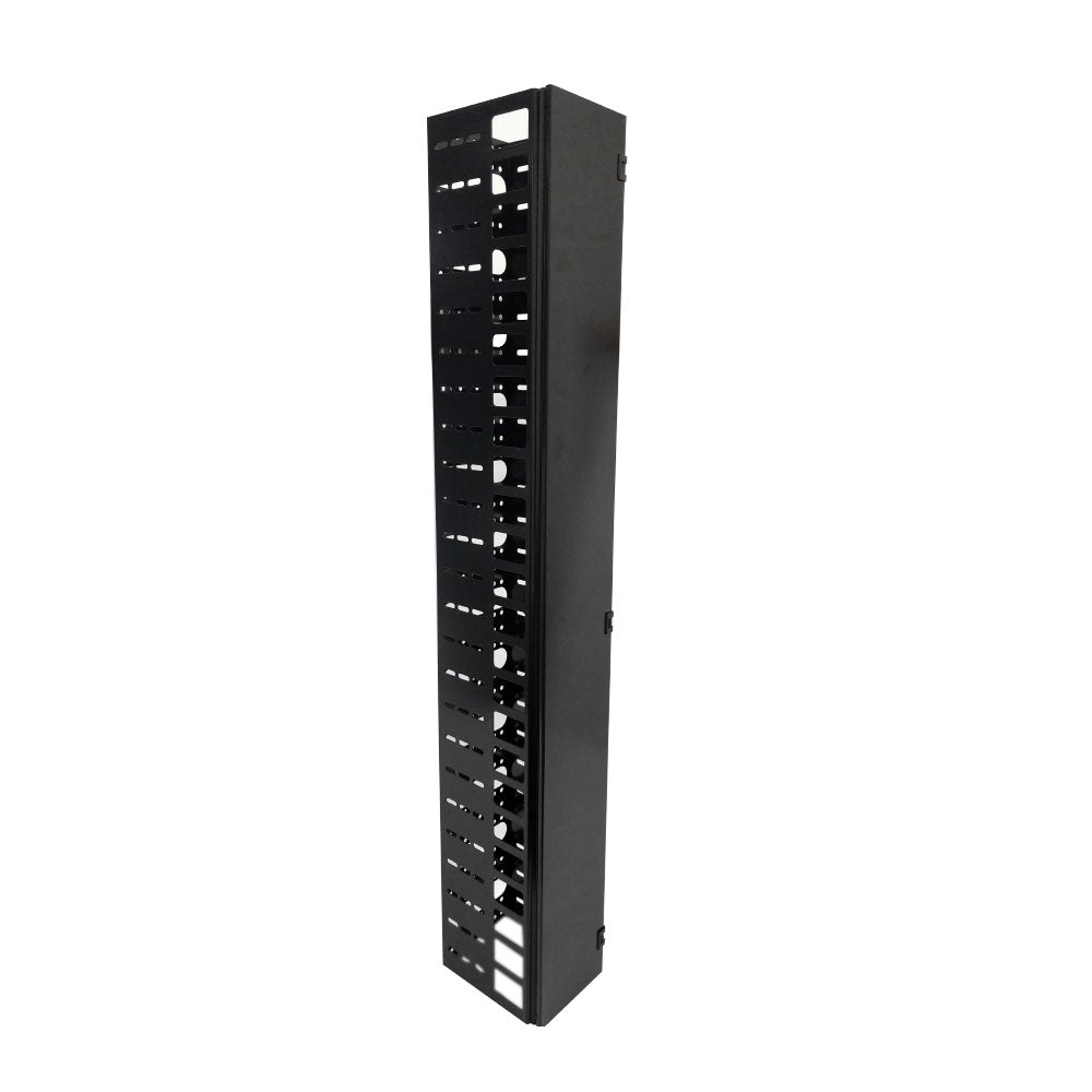 Vertical Cable Manager for 26U Relay Rack - Front Facing
