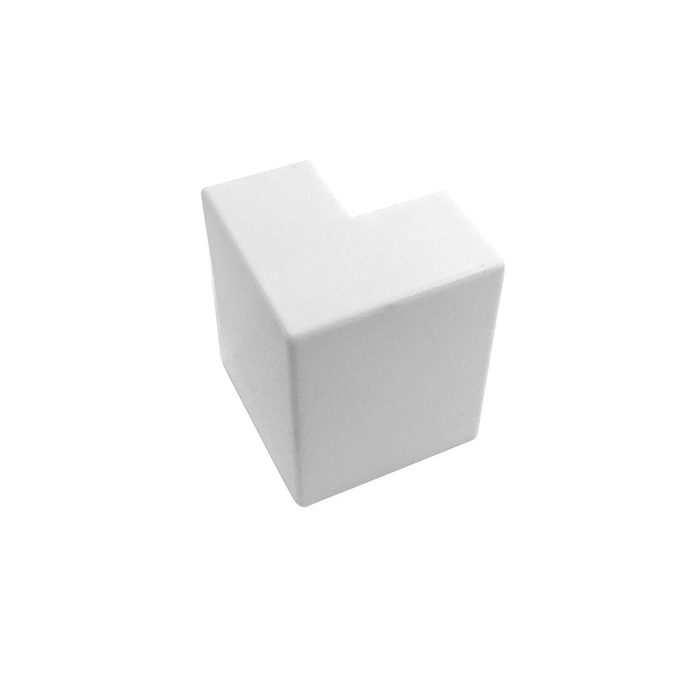 Outside Corner for 50mm x 20mm Raceway - White