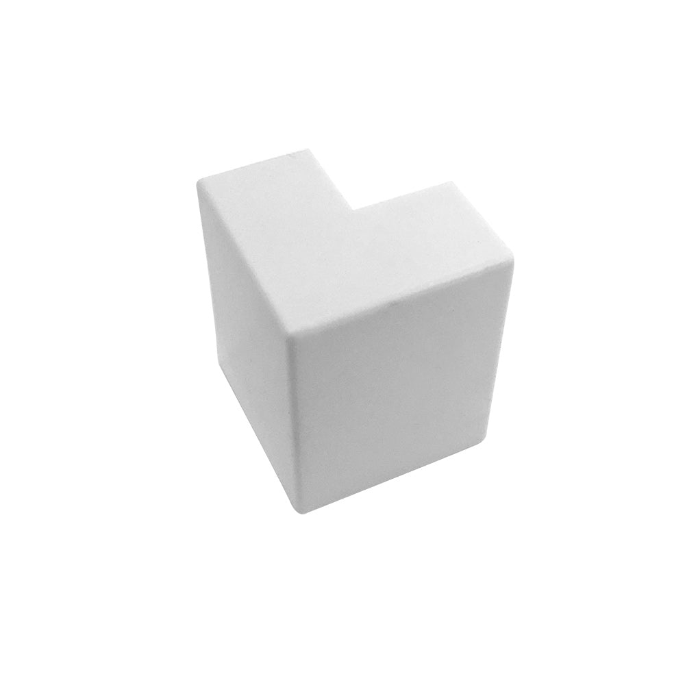 Outside Corner for 50mm x 50mm Raceway - White