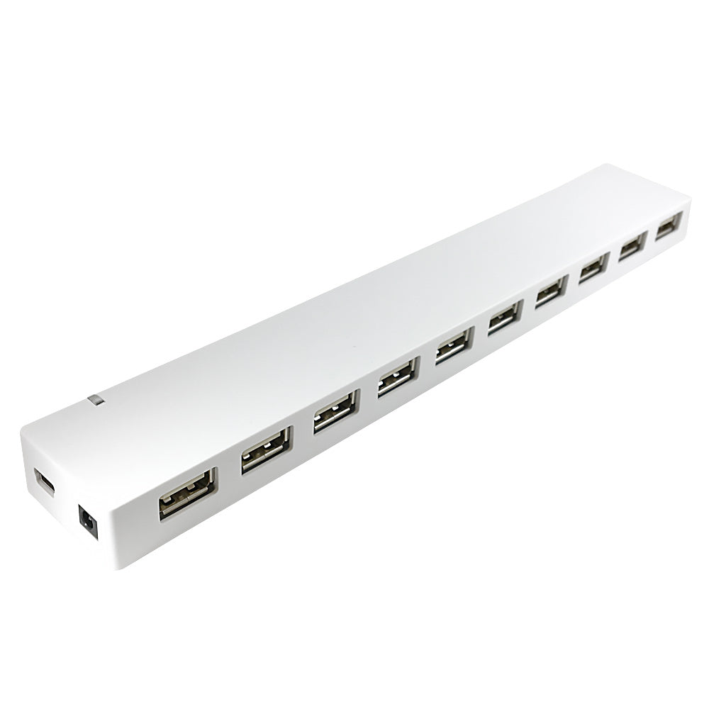 10-Port USB 2.0 Hub - White