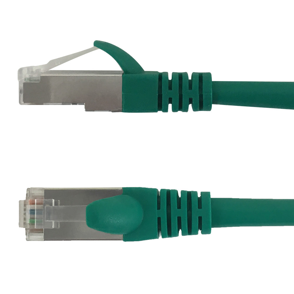 RJ45 Cat6a SSTP 10GB Molded Shielded Patch Cable - Premium Fluke® Patc